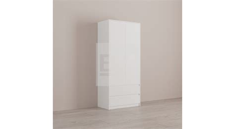 Распашной шкаф Айден 900 Белый двухдверный купить недорого с доставкой в Уфе