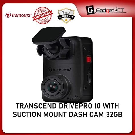 Transcend Drivepro 10 With Suction Mount Dash Cam 32gb Shopee Malaysia