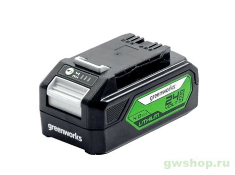 Аккумулятор G-24 24V GREENWORKS G24B4II 2938407 - Аккумуляторы и ...