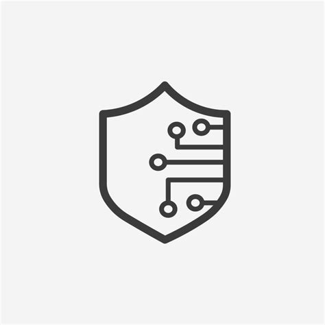 Shield Icon Cyber Security Protection Symbol 47109500 Vector Art At Vecteezy