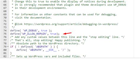 How To Repair Wordpress Database Using Wpallowrepair