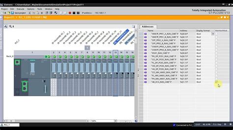 Siemens Plc Tia Portal Hmi Simulation Youtube