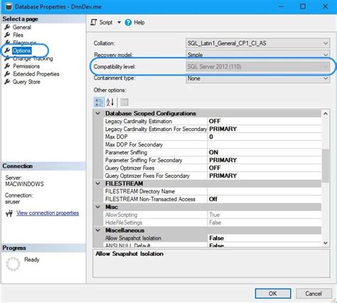 Compatibility Level Field Is Disabled In Sql Server My Tec Bits Artofit