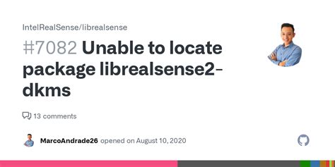 Unable To Locate Package Librealsense Dkms Issue IntelRealSense Librealsense GitHub