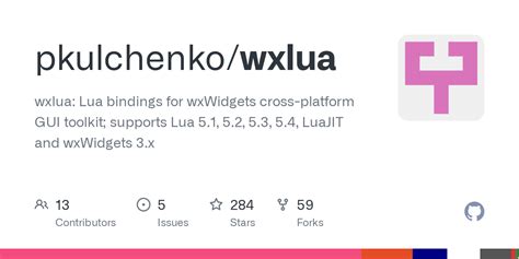 Github Pkulchenkowxlua Wxlua Lua Bindings For Wxwidgets Cross