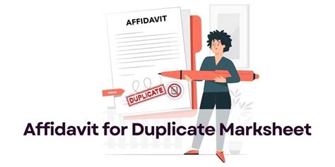 Affidavit For Duplicate Marksheet Document Process And Validity