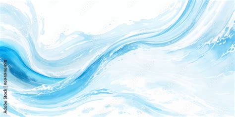 Vetor De Abstract Soft Blue And White Abstract Water Color Ocean Wave Texture Background Banner
