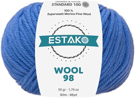 Estako Wool 98 100 Superwash Merino Wool Medium Worsted