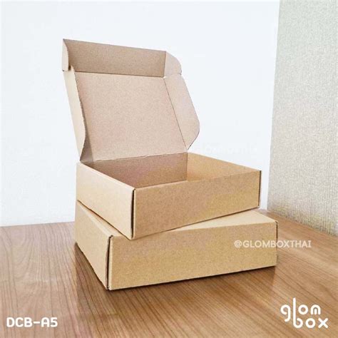 Glombox กล่องไดคัทหูช้าง A5 10 กล่อง แพ็ค แข็งแรงพิเศษ ใส่หนังสือ ใส่กระดาษ ใส่กรอบรูป สำหรับ