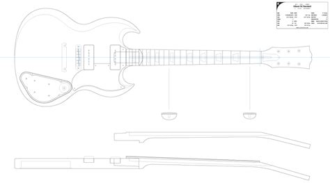 Guitar Dxf Gibson Sg Standard Electric Herald