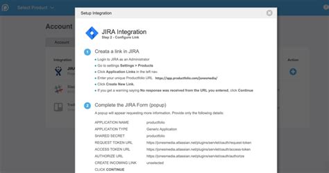 Jira Integration Productfolio