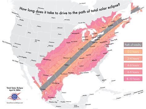 Mapa Eclipse Solar 2024