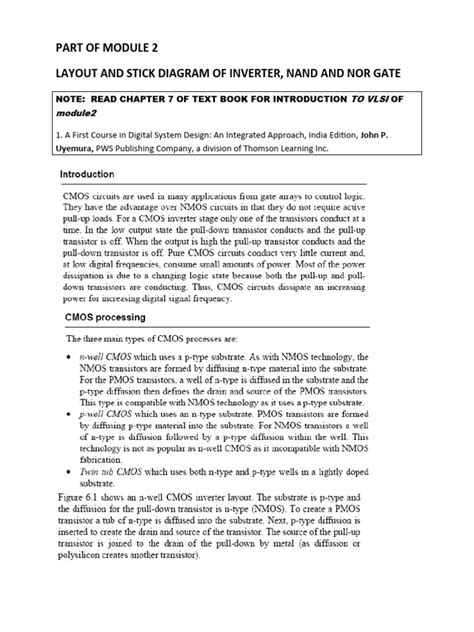 Layout Stick Diagram Pdf