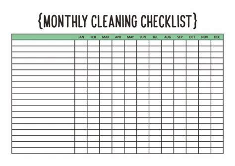 10 House Cleaning Checklist Template Free Download Printable House