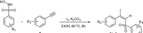 Iodosulfonylation Of Substituted Terminal Alkynes A Download Scientific Diagram