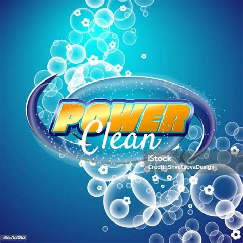 씻기 분말에 대 한 포장 디자인 서식 파일입니다 슈퍼 깨끗 한 비누 거품 거품 그림입니다 Advertising Week에 대한 스톡 벡터 아트 및 기타 이미지 Istock