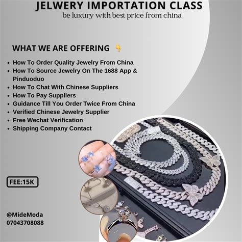 Jewelry Importation Class Mide Moda Importation Class Flutterwave Store