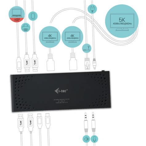 ITEC USB USB C Dual Display Docking Station Power Delivery CADUA KDOCKPDLA IPoncomp Com