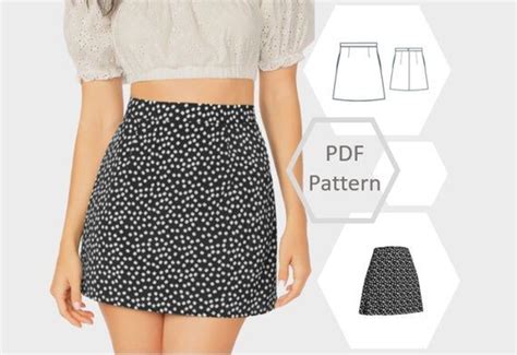 Mini Skirt Pattern Eleonora Pleated Mini Skirt Sewing Pattern Named