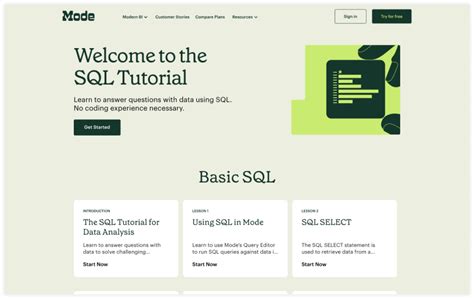 个免费学习SQL的网站和教程帮助你数据库管理入门 学吧导航