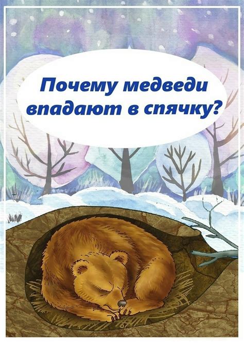 Почему медведи впадают в спячку 2025 Шаблоны для печати ВКонтакте