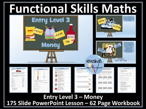 Money Functional Skills Maths Entry Level 3 Teaching Resources