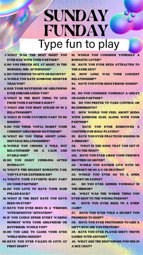 Sunday Funday Fun Games For Couples