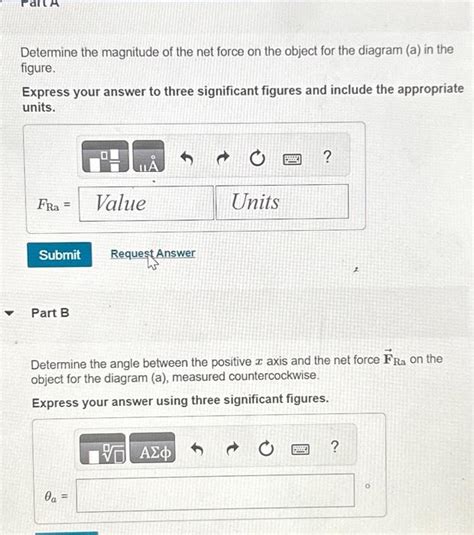 Solved The two forces F₁ and F shown in Figure act on a Chegg com