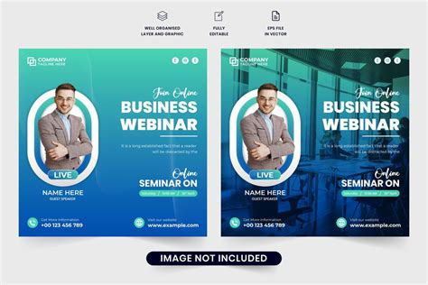 Creative Webinar Invitation Template Web Elements Iftistock 99774