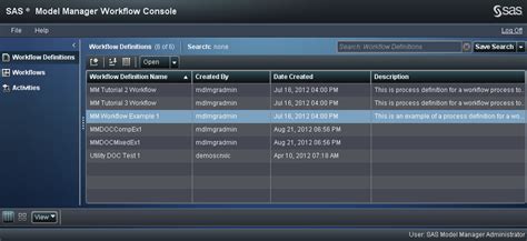 prepare for using sas workflow sas r model manager 12 1 tutorials