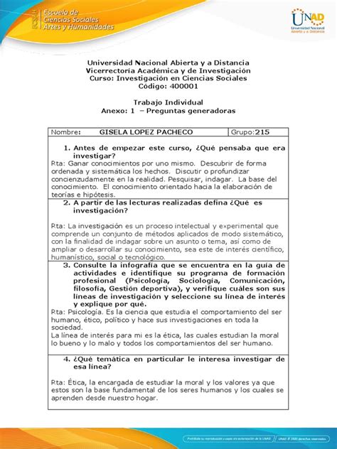 Anexo 1 Preguntas Generadas Investigacion Ciecias Sociales Pdf Conocimiento Sicología Anexo 1 Preguntas Generadas Investigacion Ciecias Sociales Pdf Conocimiento Sicología
