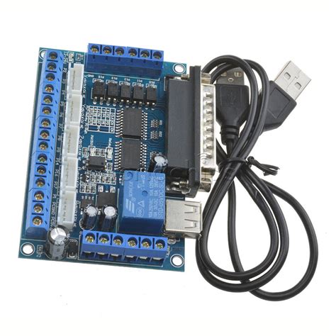 Cnc Mach3 5 Axis Interface Breakout Board For Stepper Motor Driver Cnc Mill New For Sale
