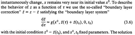 Ordinary Differential Equations Singular Perturbation In Ode From