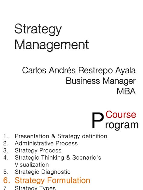 Pdf 6 Strategy Formulation Dokumen Tips