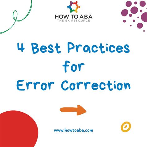 How To Aba On Linkedin Effective Error Correction Is A Powerful Tool In Any Aba Program These…