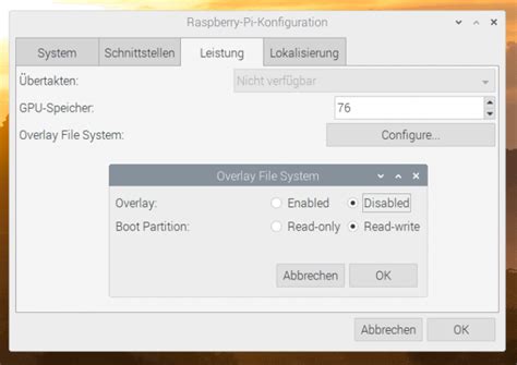 Das Bedeuten Die Raspberry Pi Einstellungen