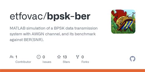 github etfovac bpsk ber matlab simulation of a bpsk data transmission system with awgn