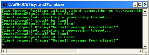 The Name Pipe Overlapped And Multithreaded Server C Program Examples