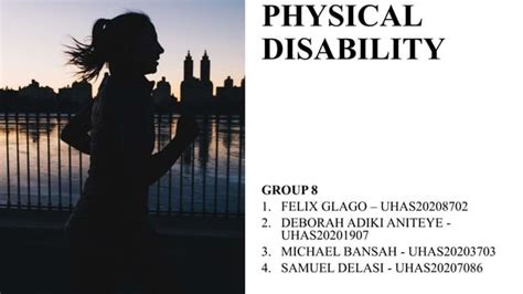 A Presentation On Physical Disability Pptx