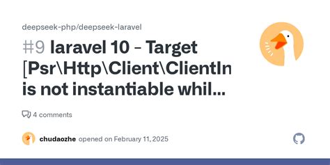 Laravel 10 Target Psrclientclientinterface Is Not