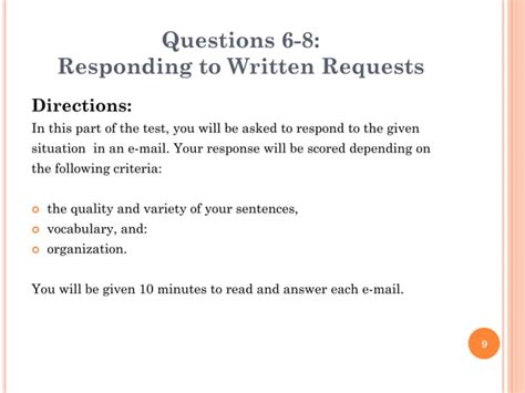 Toeic Writing Test Pdf Educational Assessment Education