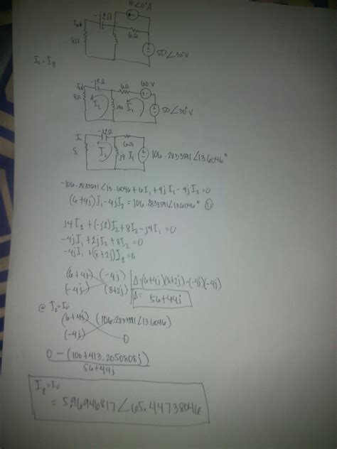 Mesh Analysis On AC Circuit Electrical Engineering Stack Exchange