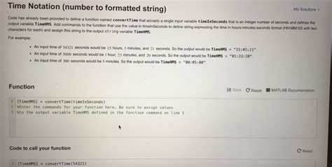 Solved Time Notation Number To Formatted String My