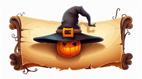 Cartoon Halloween Scroll Sign Background Premium Ai Generated Vector Cartoon Halloween Scroll Sign Background Premium Ai Generated Vector