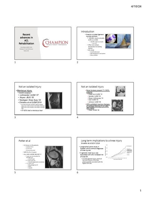 2024 Acl Rehab Guidelines Download Free Pdf Knee Lower Limb Anatomy