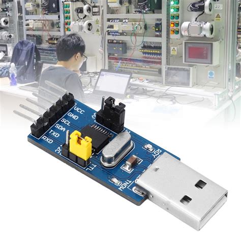 Usb โมดูลตัวแปลง I2c ตัวแปลงอะแด็ปเตอร์โมดุลไป Uart สายจัมเปอร์อเนก