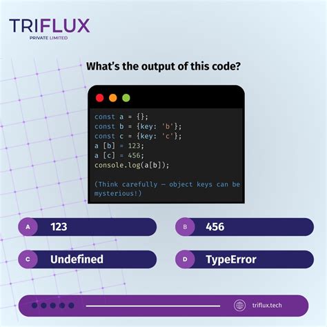 Javascript Puzzle Test Your Skills Triflux Private Limited Posted