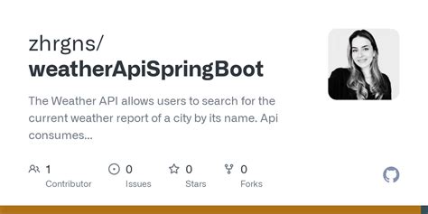 Github Zhrgnsweatherapispringboot The Weather Api Allows Users To