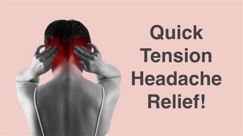 How To Relieve Tension Headache Neck Pain At Patricia Bartholomew Blog