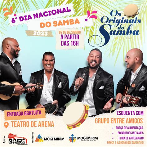 Teatro De Arena Recebe Os Originais Do Samba No Dia Nacional Do Samba